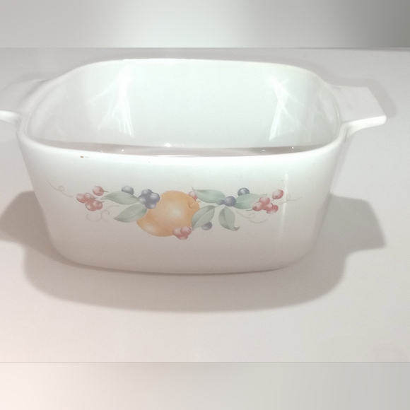Corningware | Kitchen | Vintage Corningware Fruit Design Square Baking Dish | Poshmark